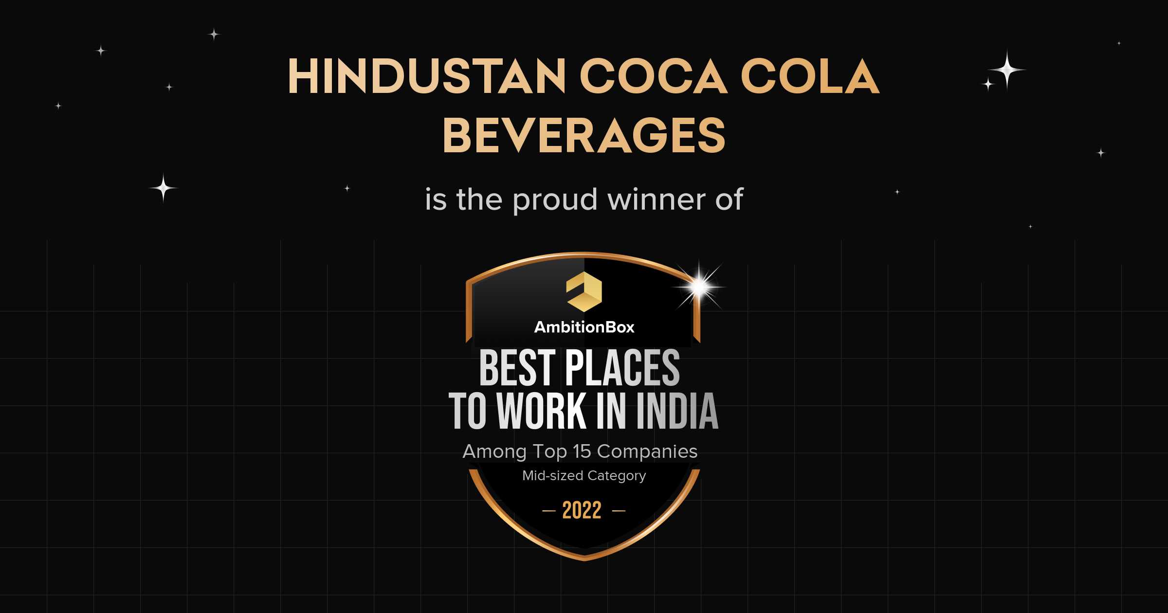 Hindustan Coca Cola Beverages has won the AmbitionBox Best Places to ...