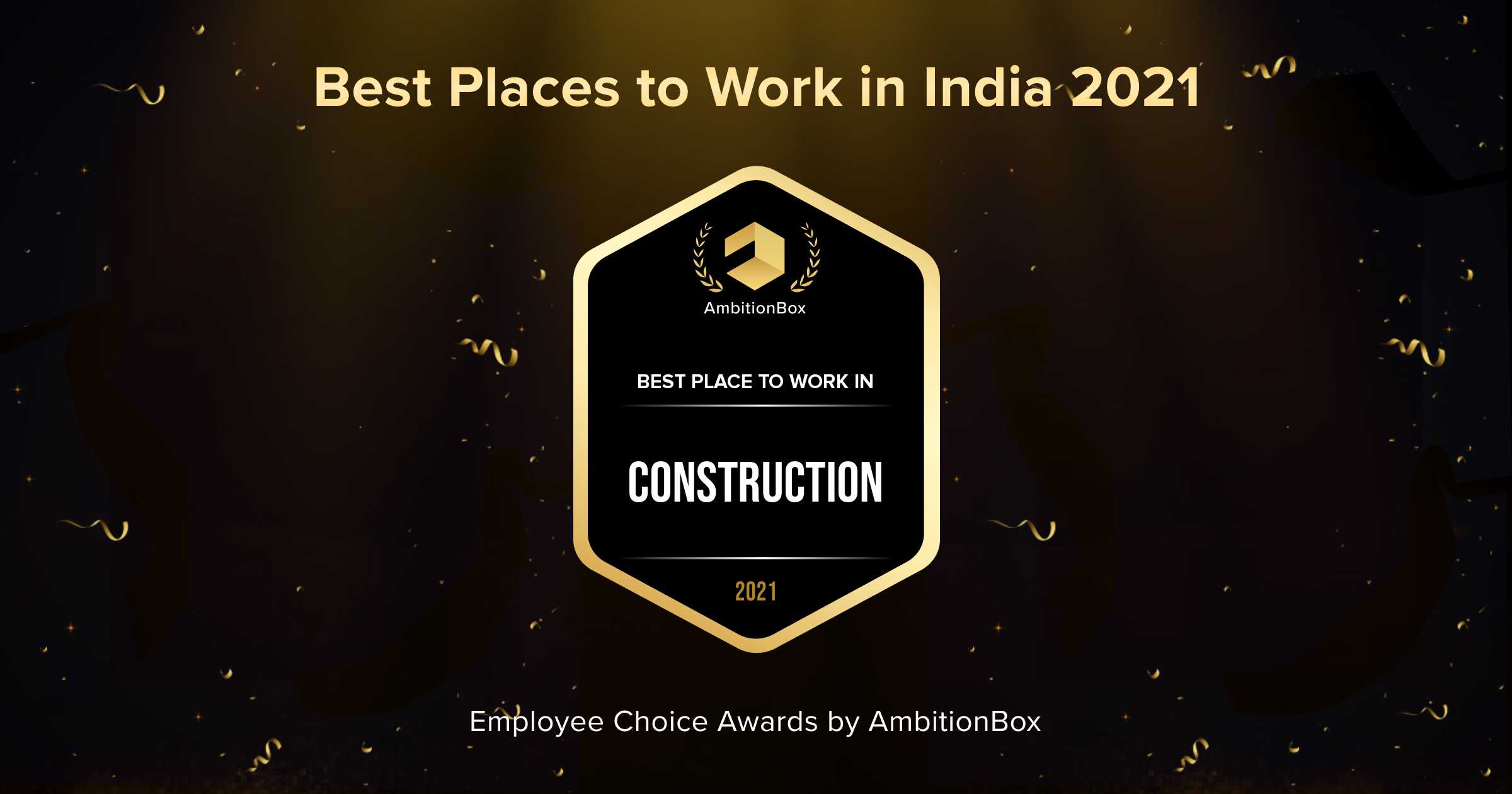 Best Construction Companies to work in India 2021 by AmbitionBox
