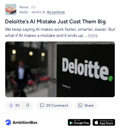 Deloitte’s AI Mistake Just Cost Them Big | AmbitionBox