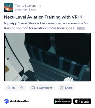Next-Level Aviation Training with VR! ️ | AmbitionBox