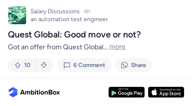 Quest Global: Good move or not? | AmbitionBox