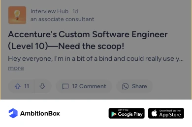 Accenture's Custom Software Engineer (Level 10)—Ne | AmbitionBox