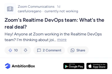Zoom's Realtime DevOps team: What's the real deal? | AmbitionBox